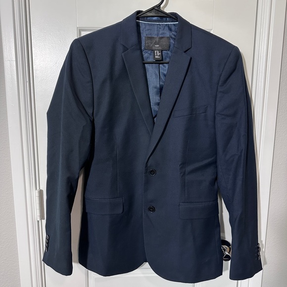 H&M | Suits & Blazers | Hm Suits Jacket For Men Size 34r Slim Fit Navy ...